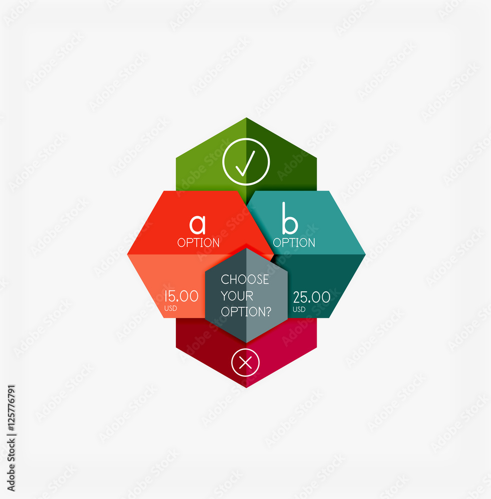 Paper infographic template Stock Vector | Adobe Stock