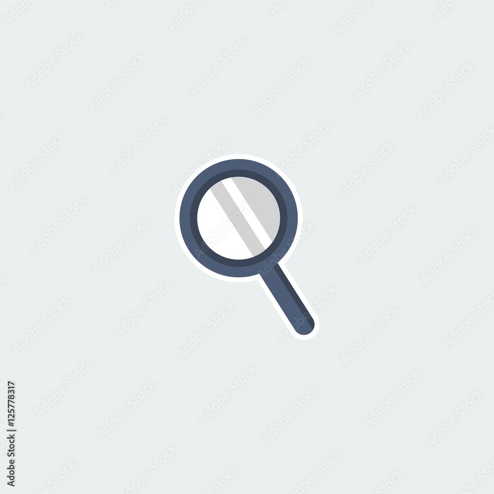 Science symbol - magnifying glass. Business analysis and analytics ...