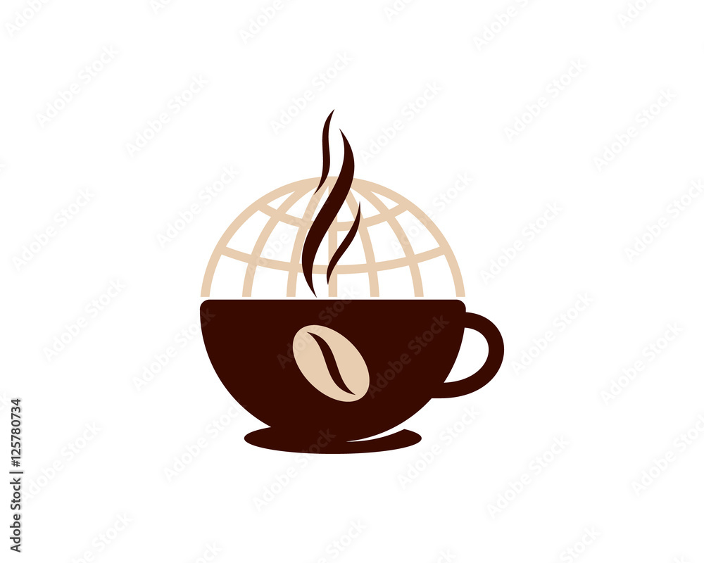 Global Coffee Logo Design Template Stock Vector | Adobe Stock