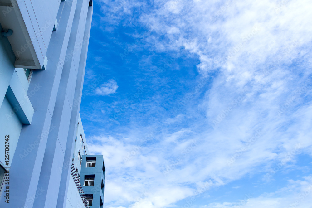 Building a scene on daytime blue sky and clouds for background,copy ...