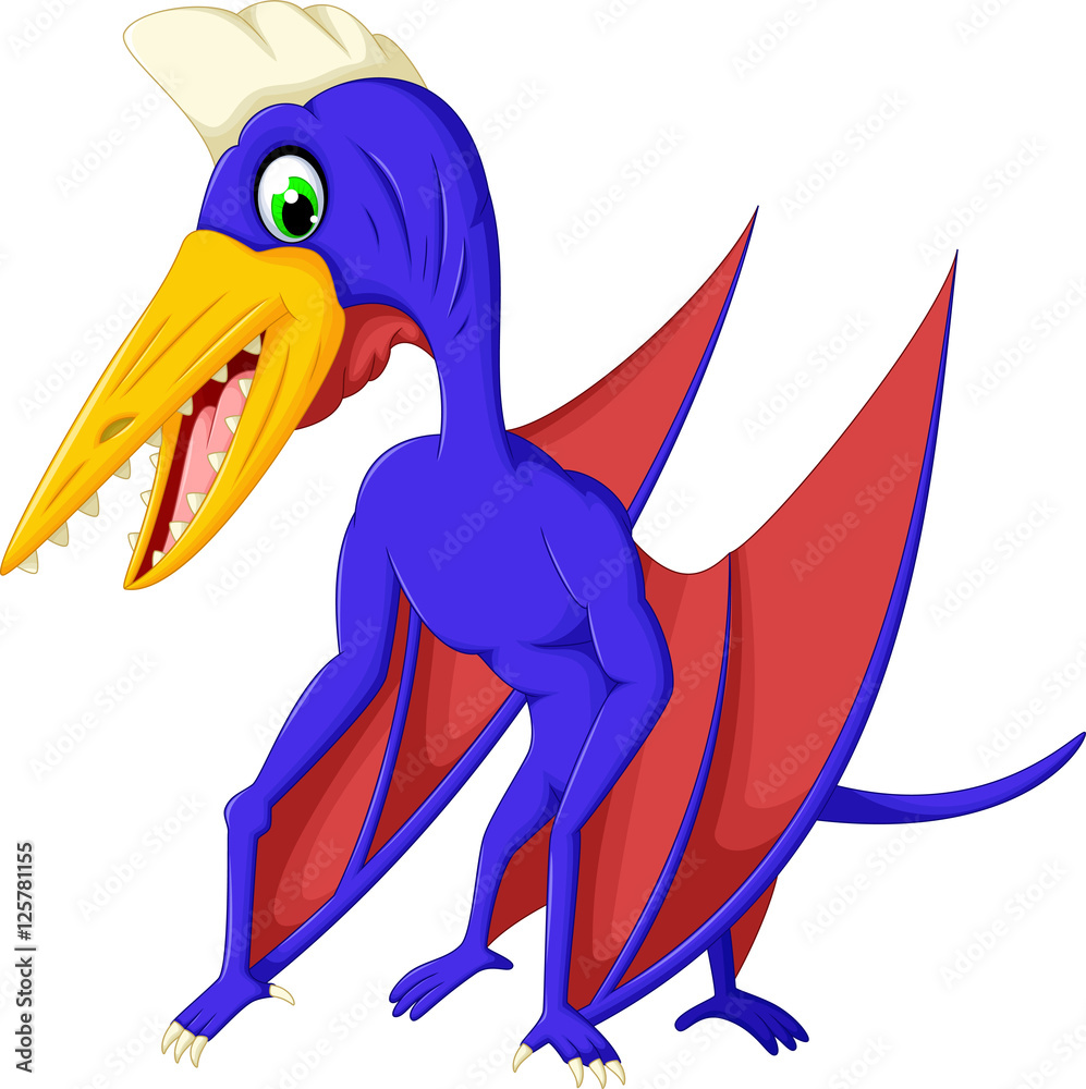 cute pterodactyl cartoon for you design Stock Illustration | Adobe Stock