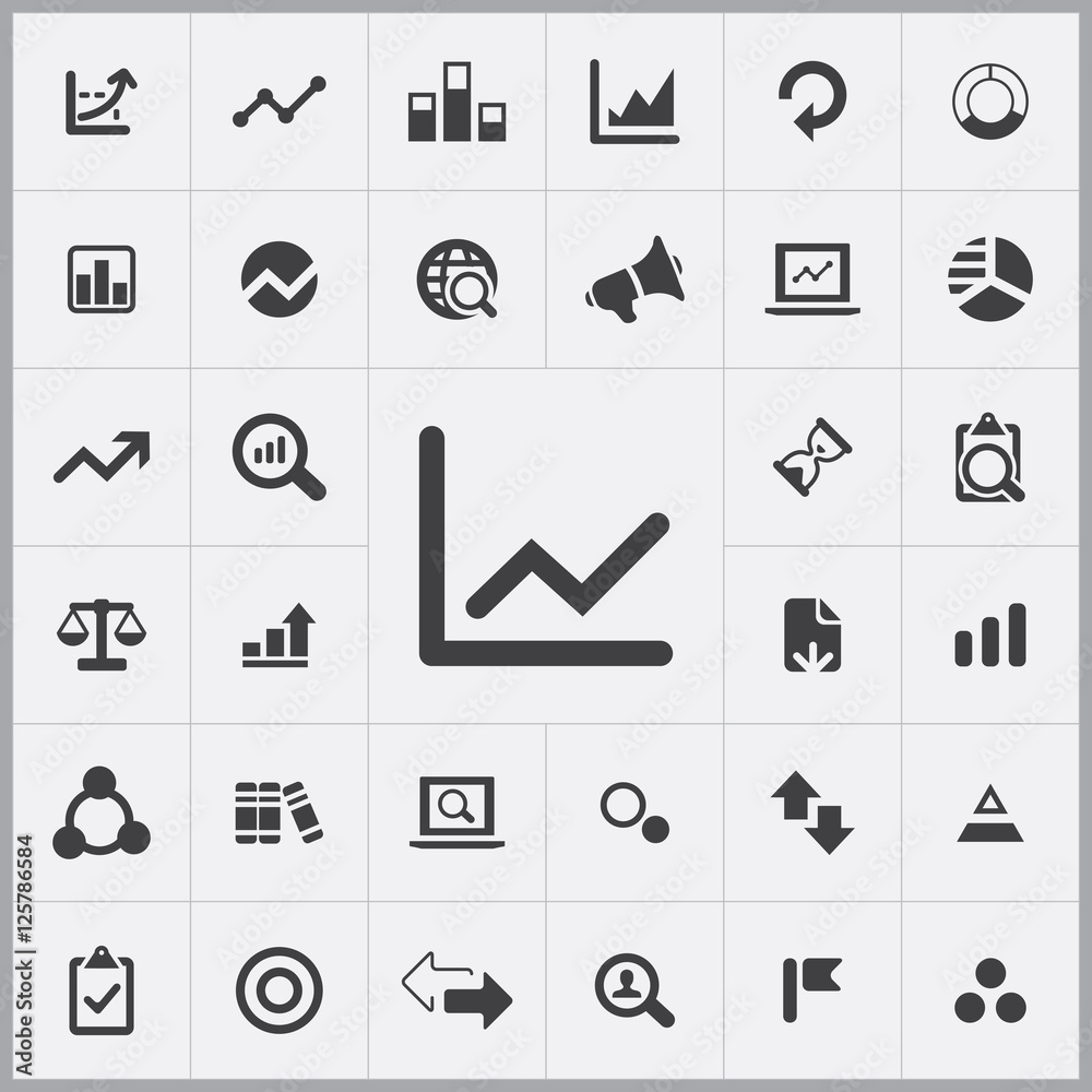 chart icon. analytics, research icons universal set Stock Vector ...