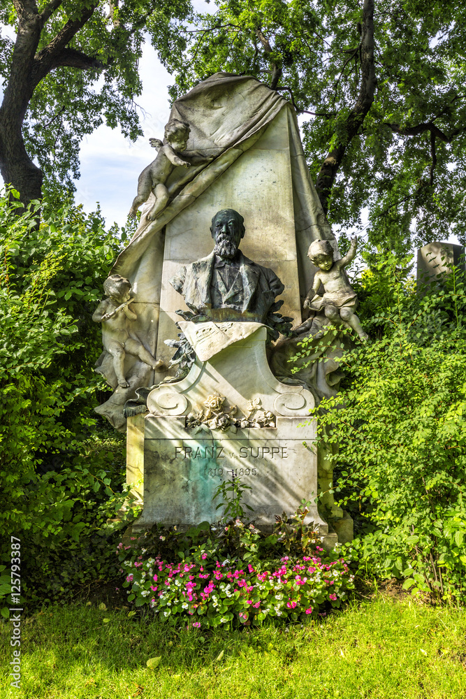 Grave of composer Franz von Suppe in Vienna Stock Photo | Adobe Stock