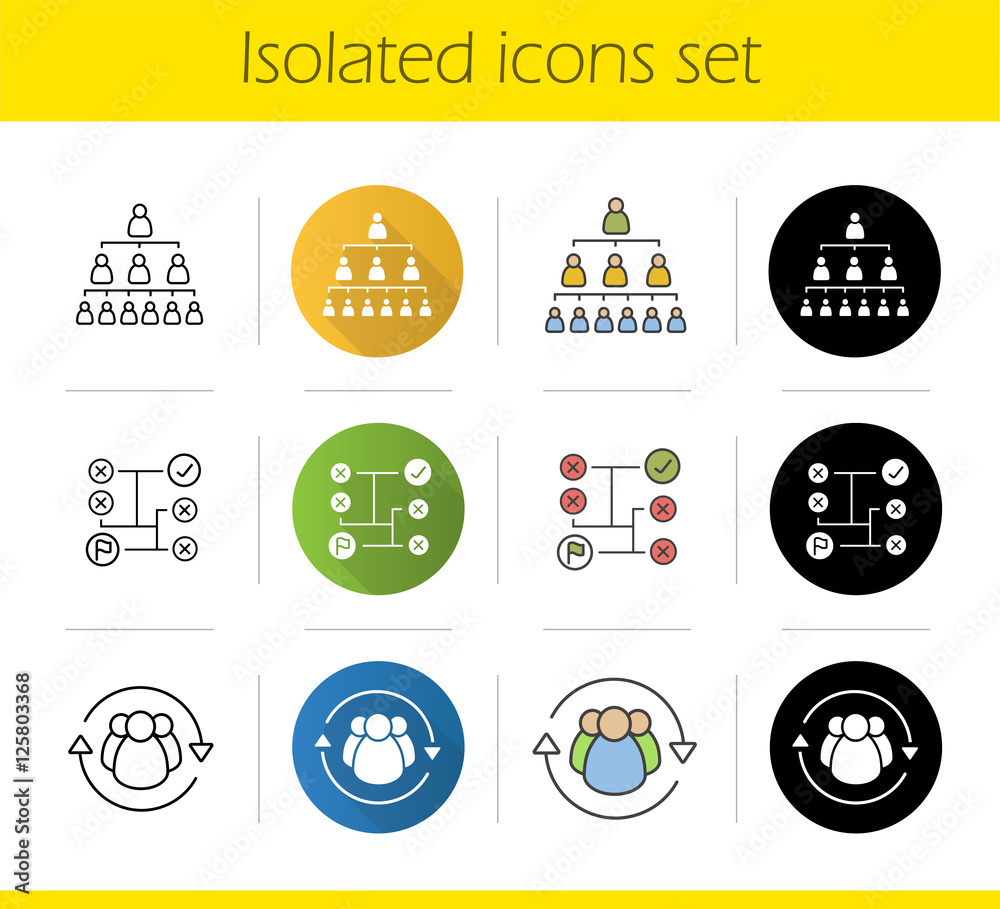 Business concepts icons set Stock Vector | Adobe Stock