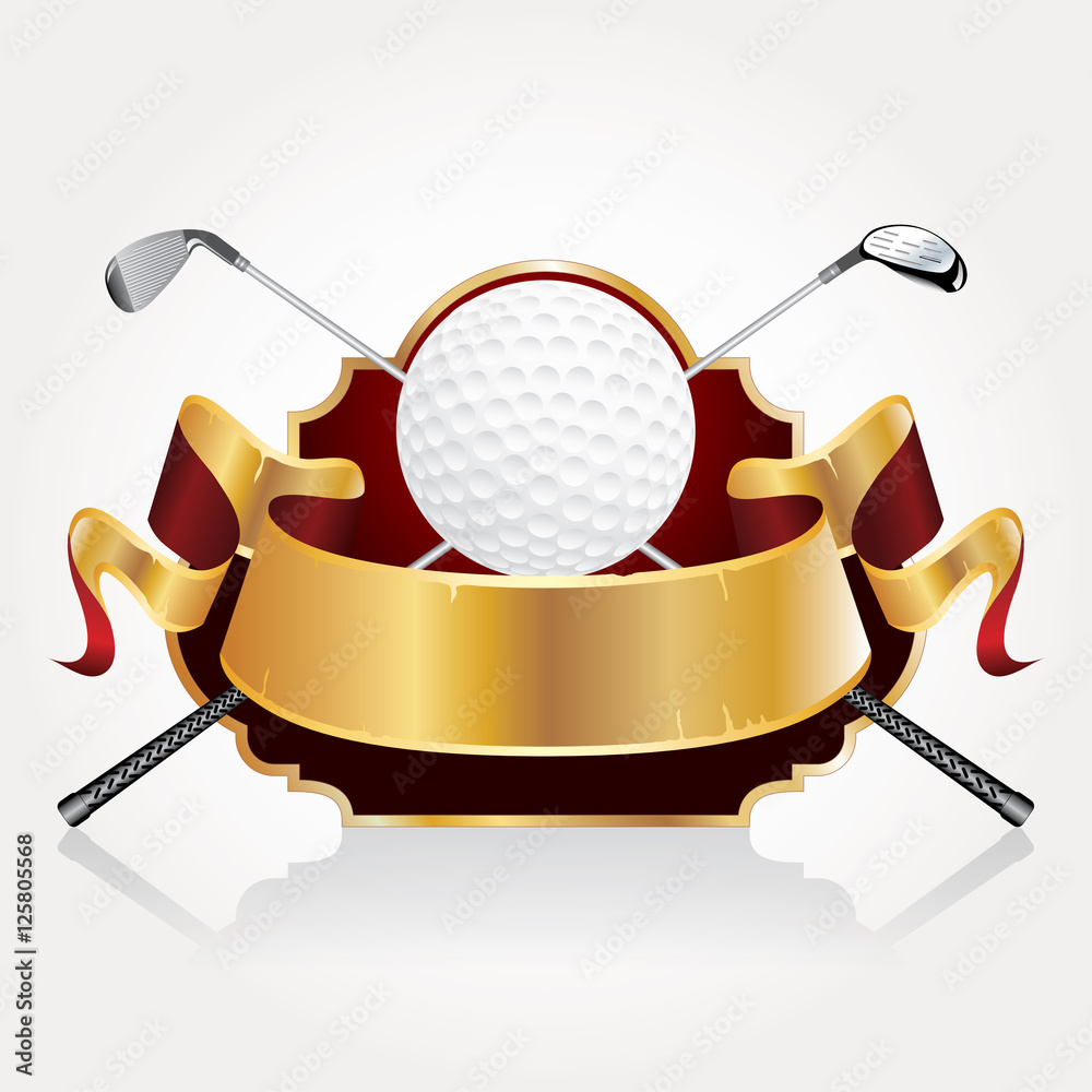 golf award banner Stock Vector | Adobe Stock