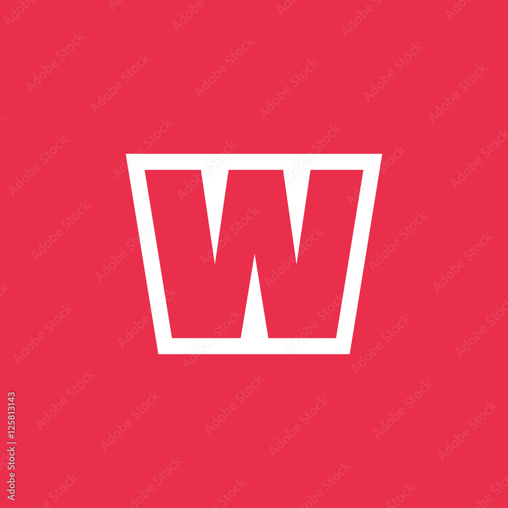 Letter W vector, logo. Useful as branding symbol, corporate identity ...