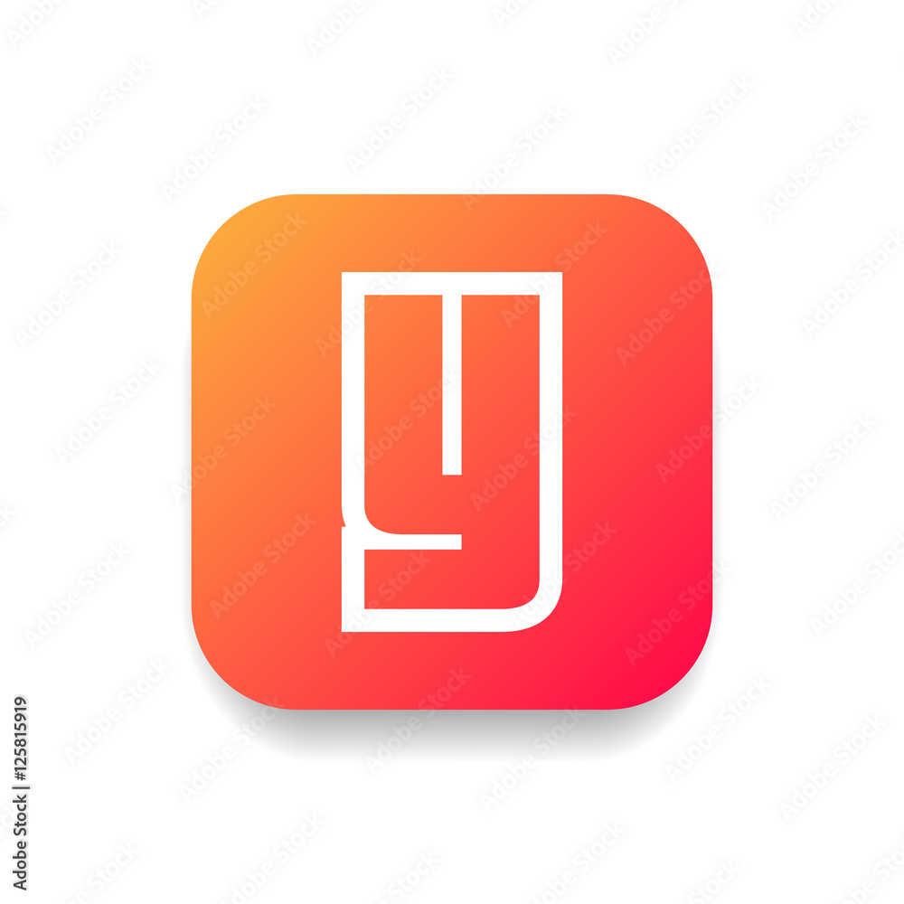 Letter Y vector, logo. Useful as branding symbol, identity, alphabet ...