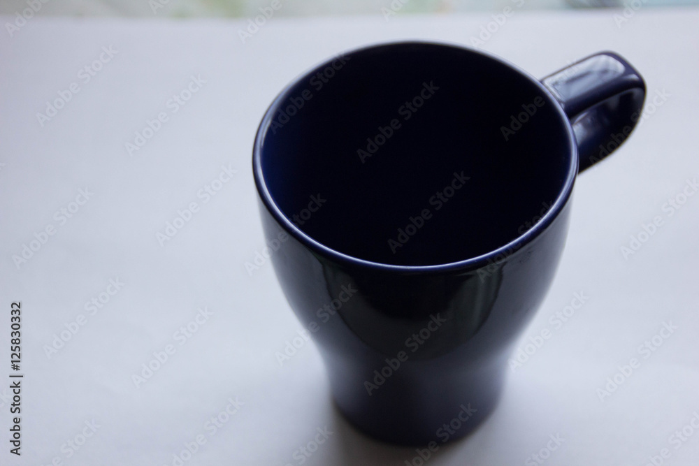 simple coffee cup over simple background Stock-Foto | Adobe Stock