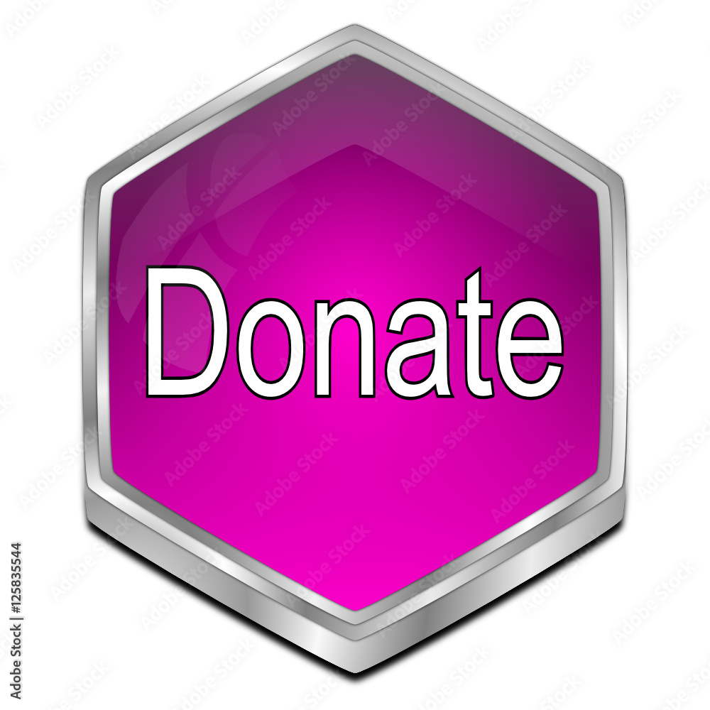 Donate Button - 3D illustration Stock Vector | Adobe Stock