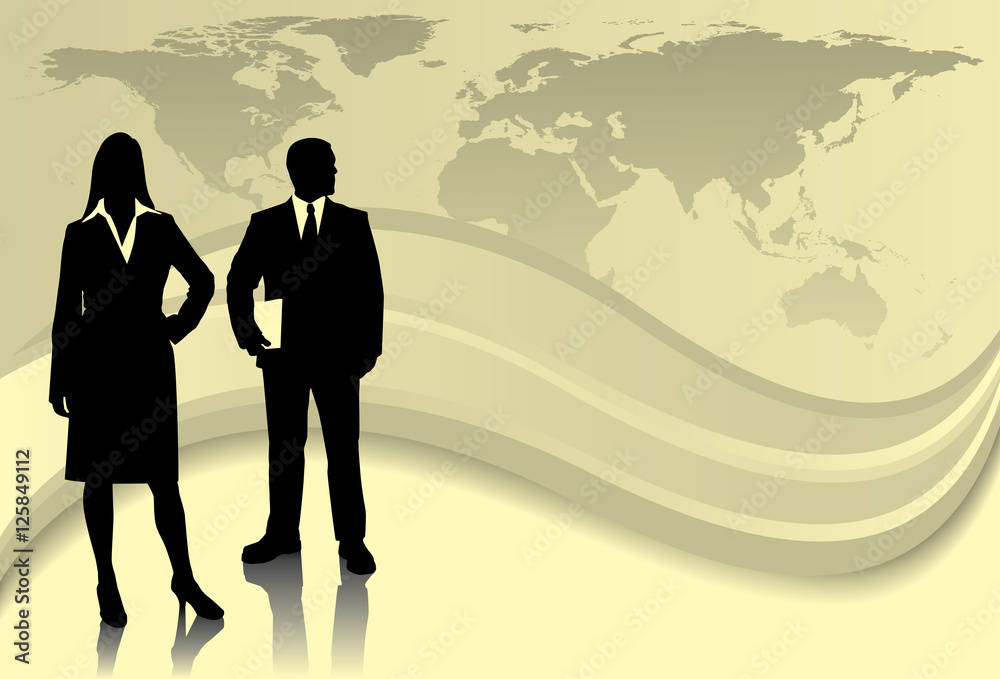 Global Partners vector de Stock | Adobe Stock