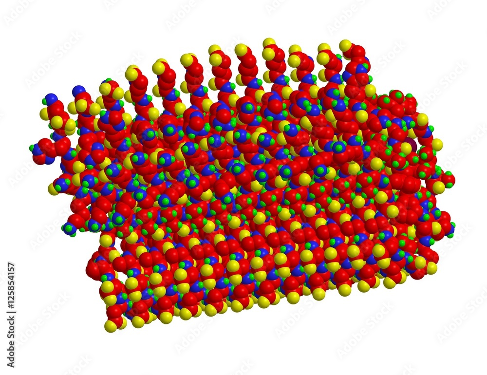 Molecular structure of Amyloid beta Stock Illustration | Adobe Stock