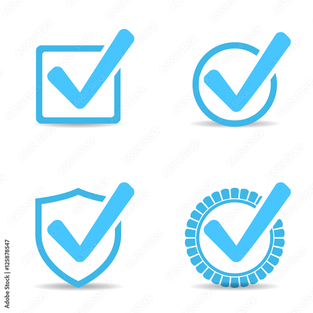 Blue Checkbox Icon