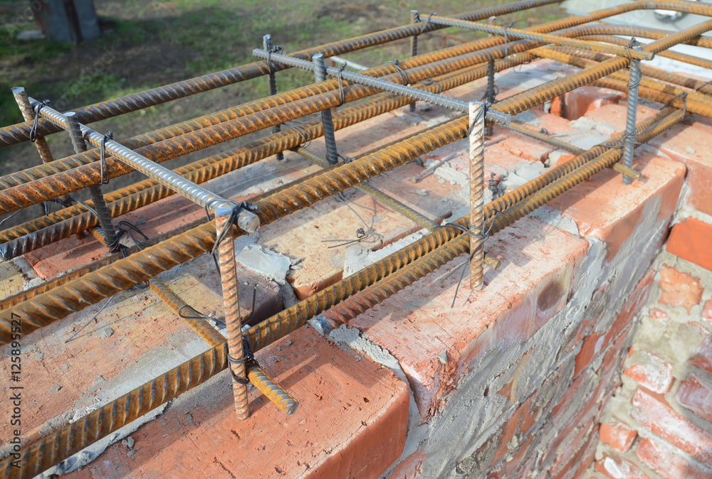 Rebar steel bars, reinforcement concrete bars with wire rod ...