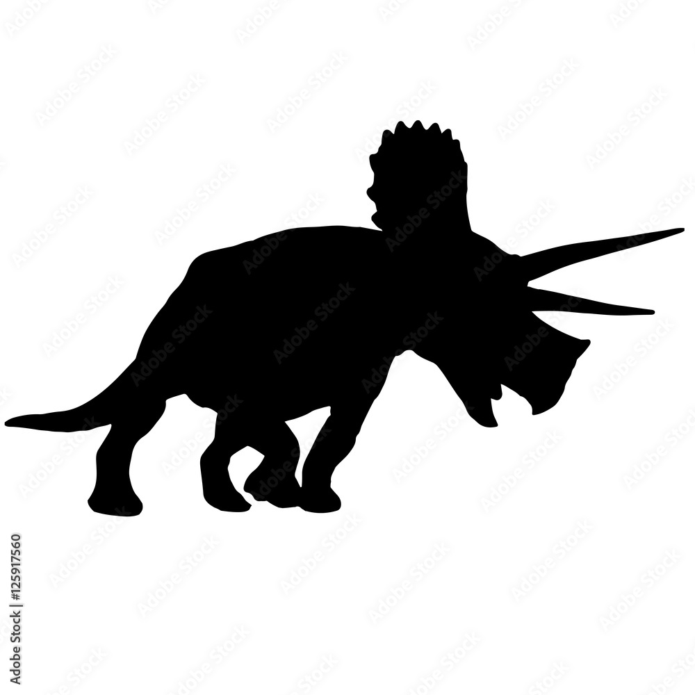 Triceratops Silhouette