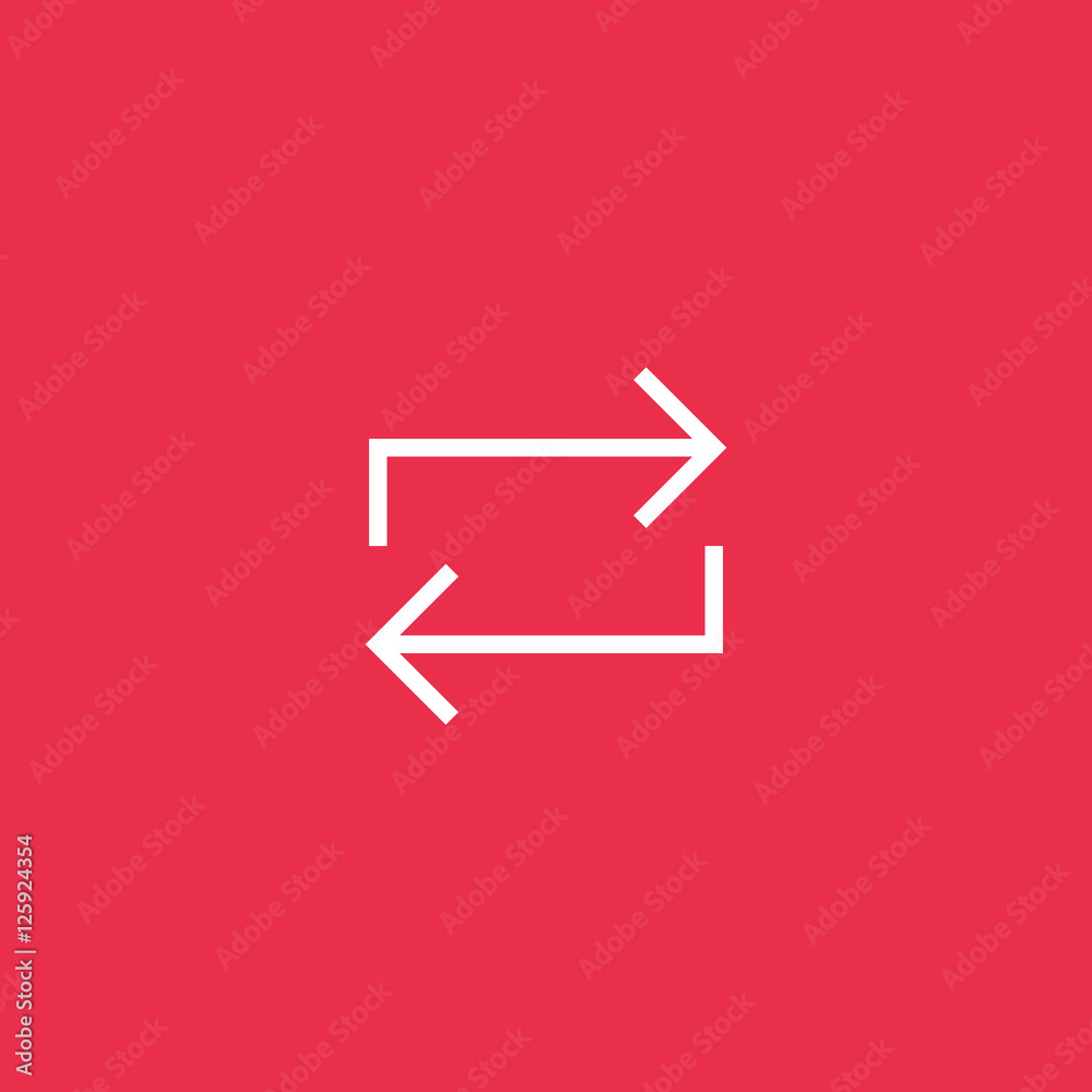 Loop icon vector, clip art. Also useful as logo, web UI element, symbol ...