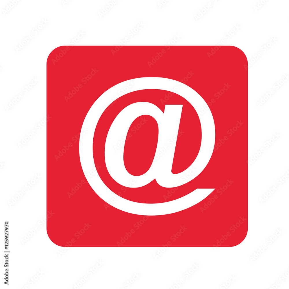 arroba symbol isolated icon vector illustration design Stock Vector ...