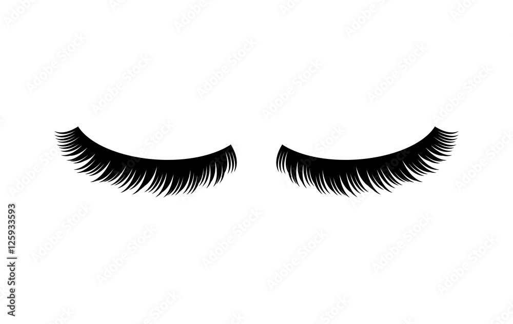 Eyelashes vector illustration Stock Vector | Adobe Stock