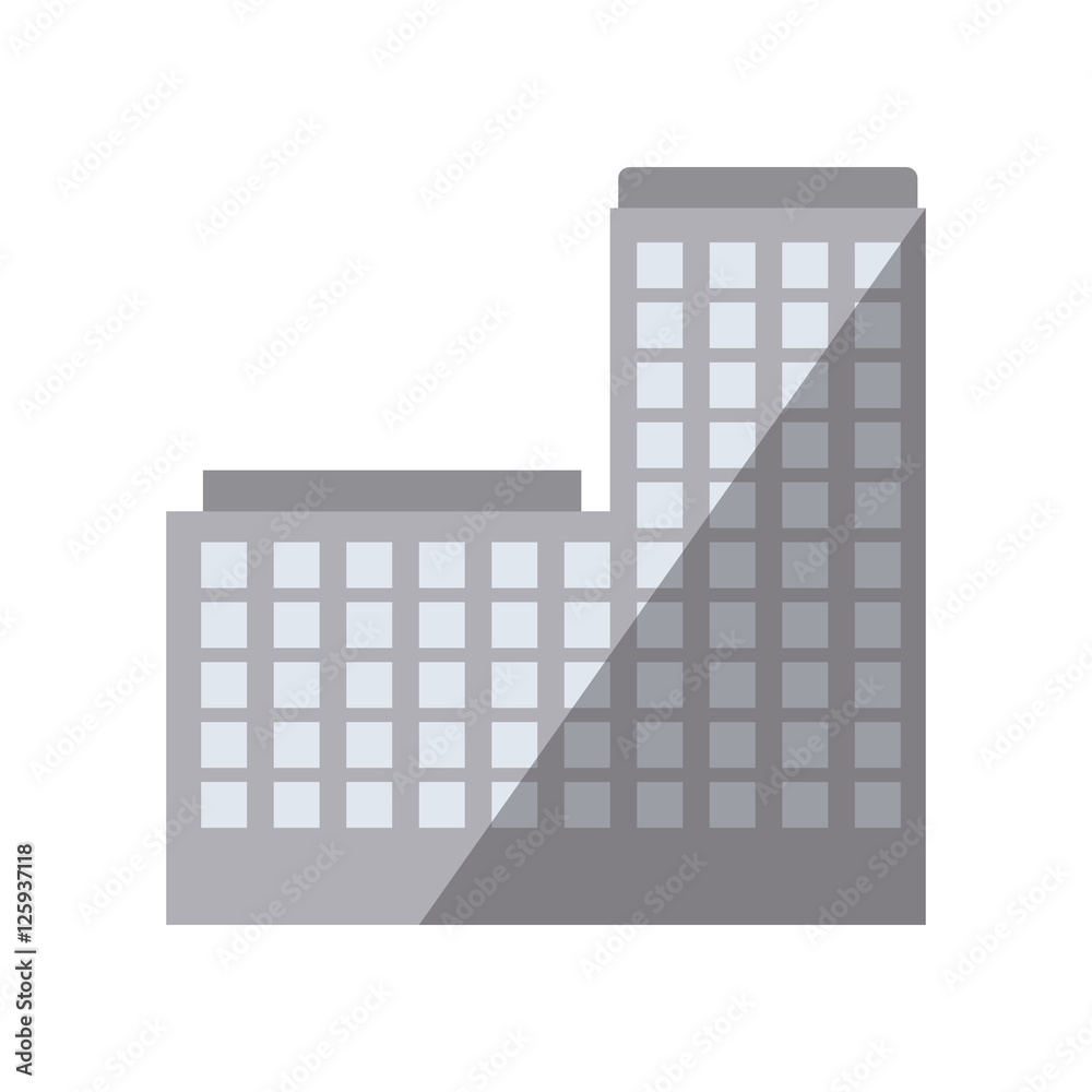 Tower building icon. City architecture urban and construction theme ...