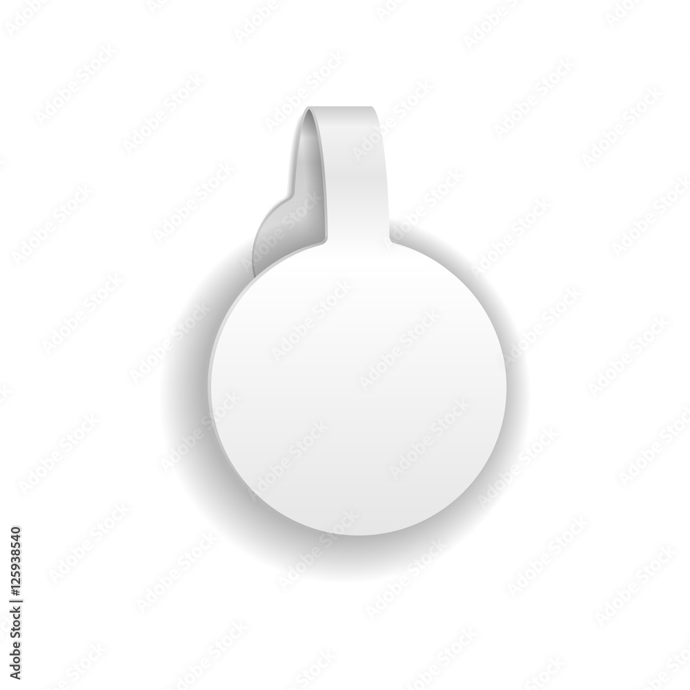 Paper Or Plastic Wobbler. Isolated On White. Vector Illustration Stock ...