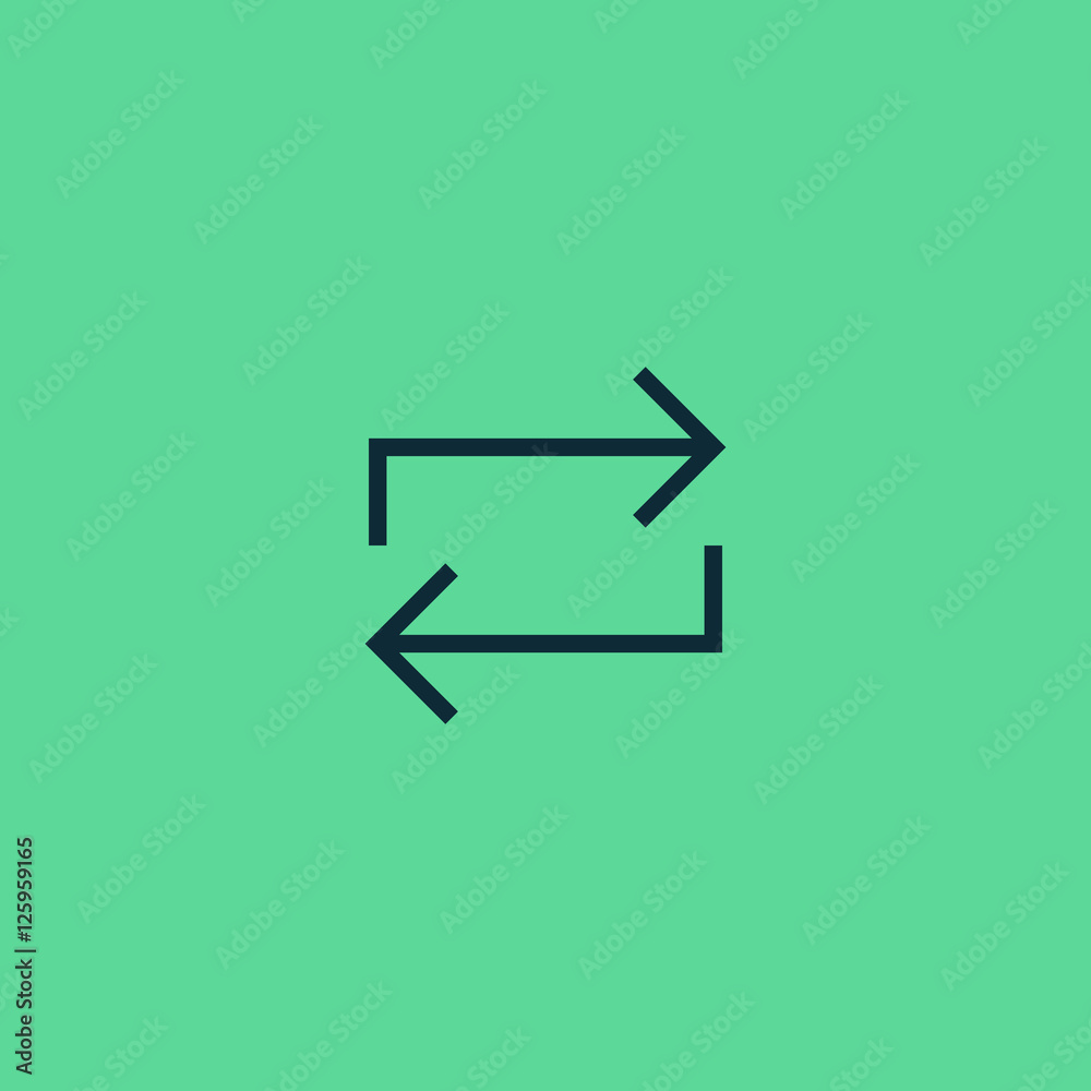 Loop icon vector, clip art. Also useful as logo, web UI element, symbol ...