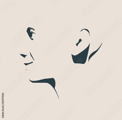 Human Head Silhouette Vector Free