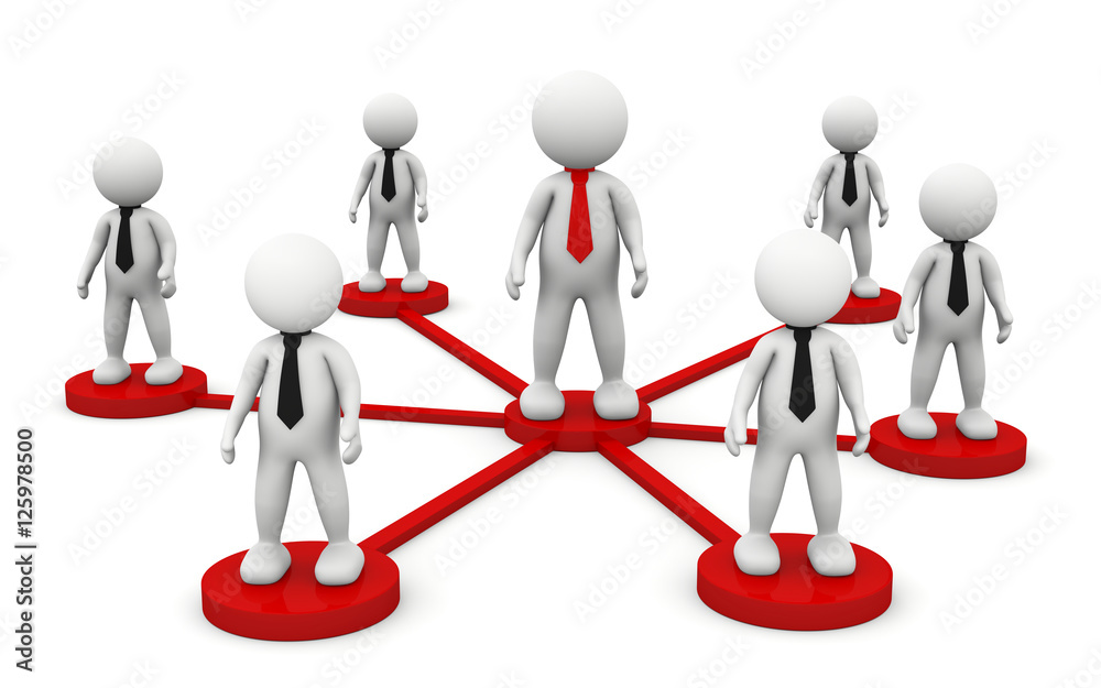 omino 3d leadership Stock Illustration | Adobe Stock