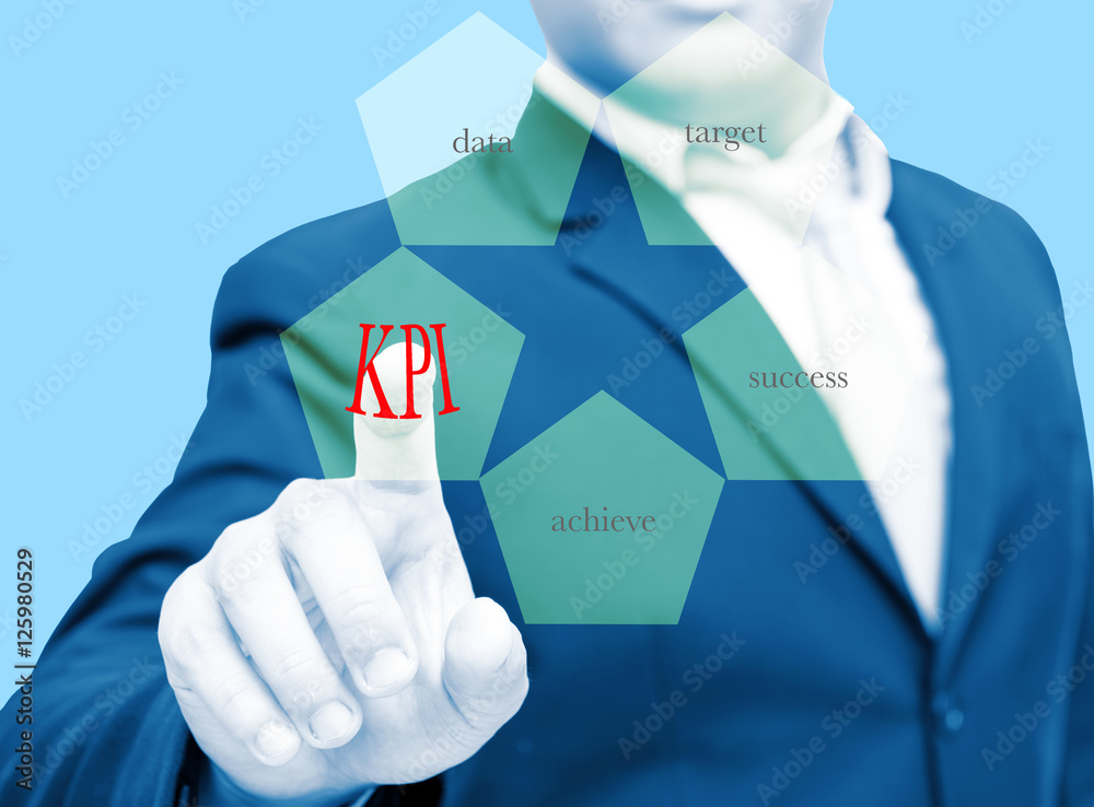 KPI business management with key performance indicator presented by ...