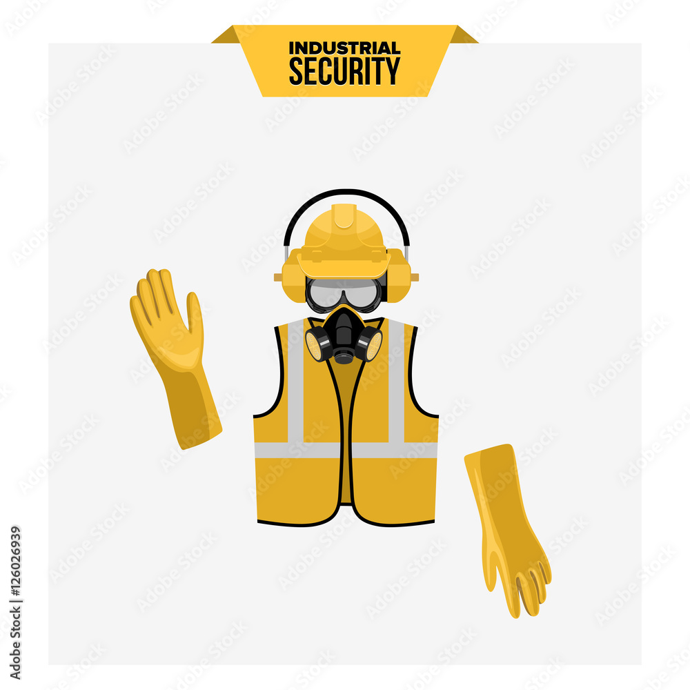 Safety work illustration icons Stock Vector | Adobe Stock