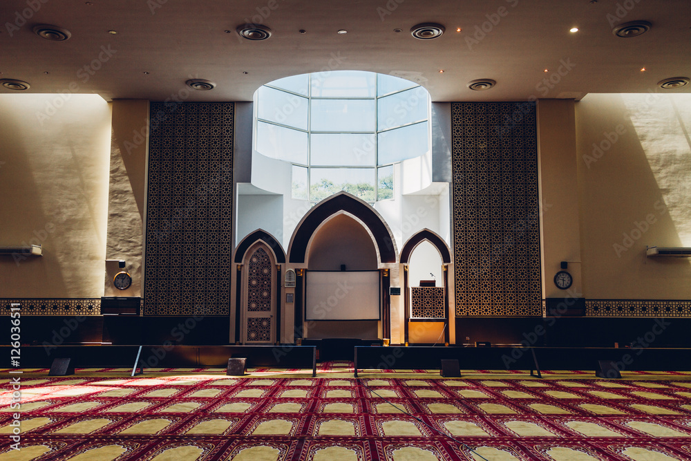 Inside A Mosque Prayer Hall