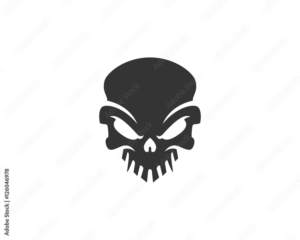 Skull logo, skull illustration, vector of skeleton. Stock Vector ...