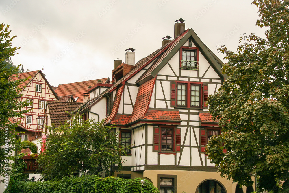 typical houses of the Black Forest, Germany Stock Photo | Adobe Stock
