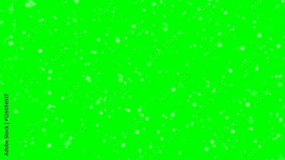 Falling snow (V3) - loop, green screen Stock Video | Adobe Stock