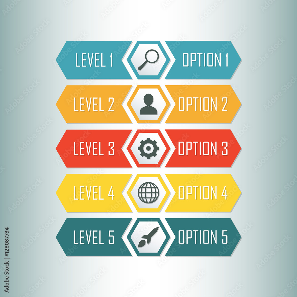 Infographic template. Steb by step Infographics design elements for web ...