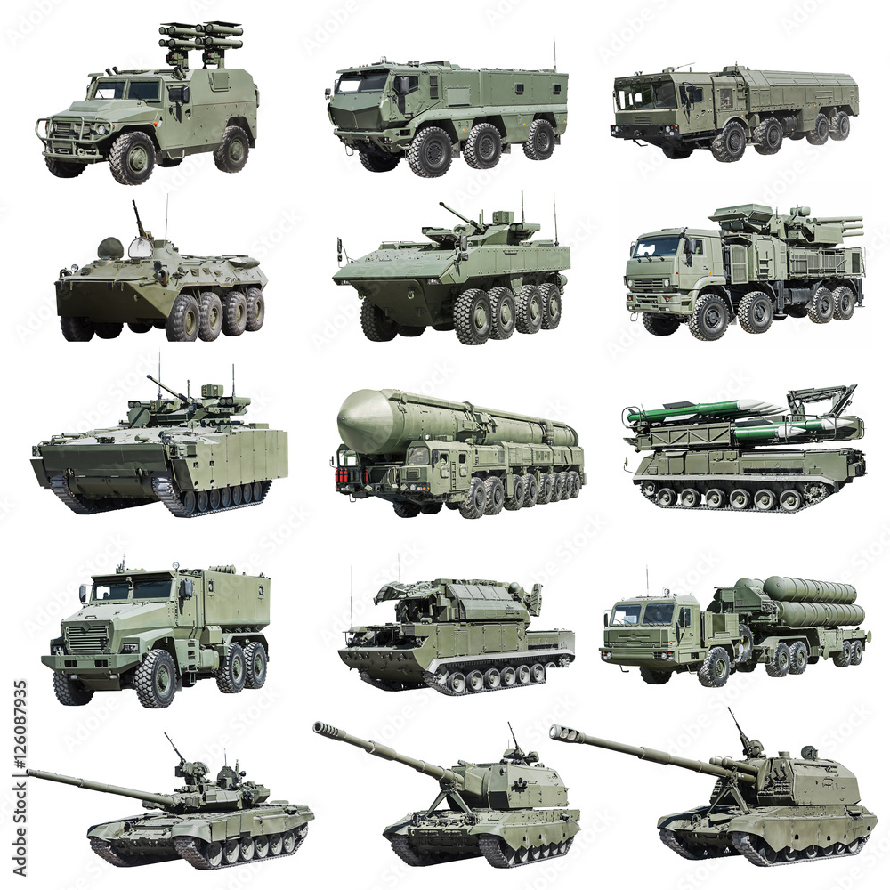 Modern Armored Military Vehicles