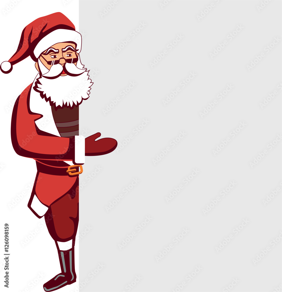 Santa Claus template Stock Vector | Adobe Stock
