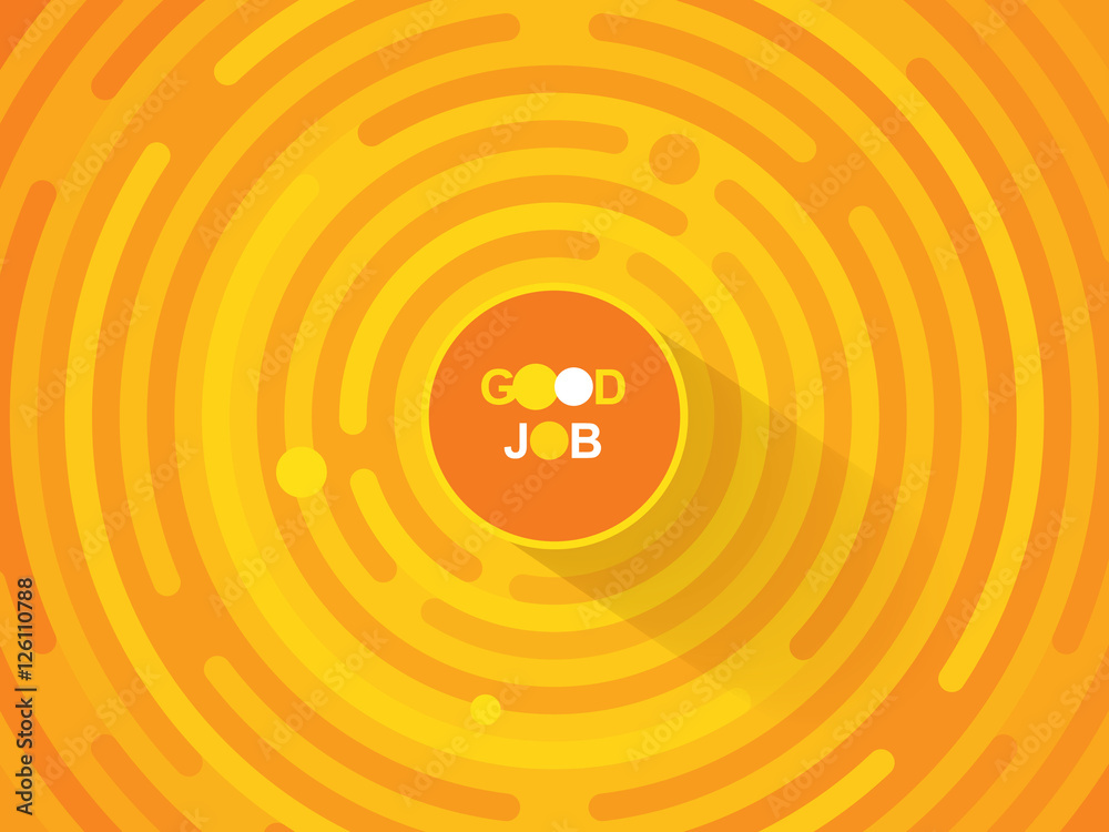 Good job template. Place for text. Copy, paste. Victory background with ...