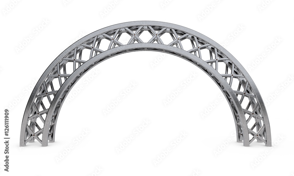Arch truss.3D rendering illustration. Stock Illustration | Adobe Stock
