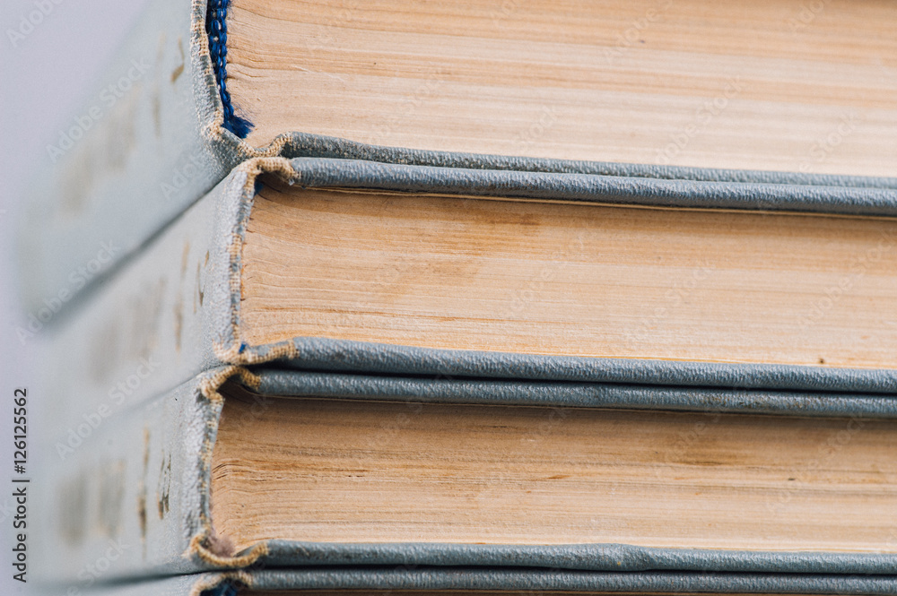 stack of old and used books with dirty pages Stock Photo | Adobe Stock