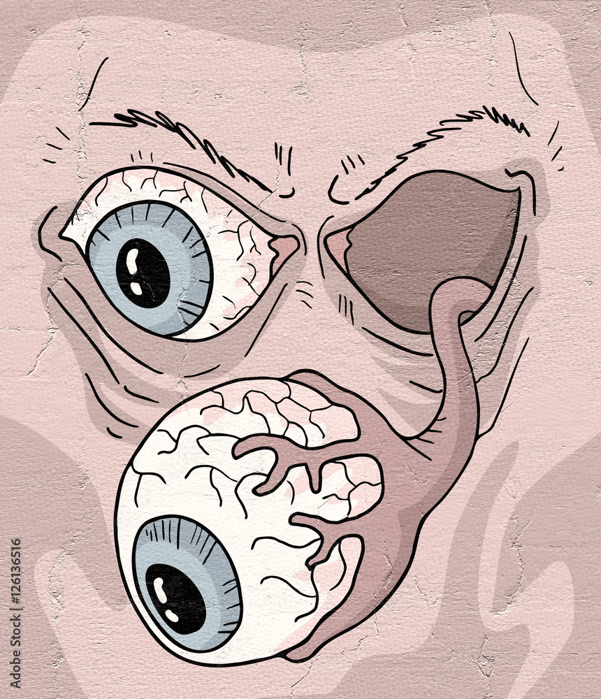 imaginative monster eye Stock Illustration | Adobe Stock