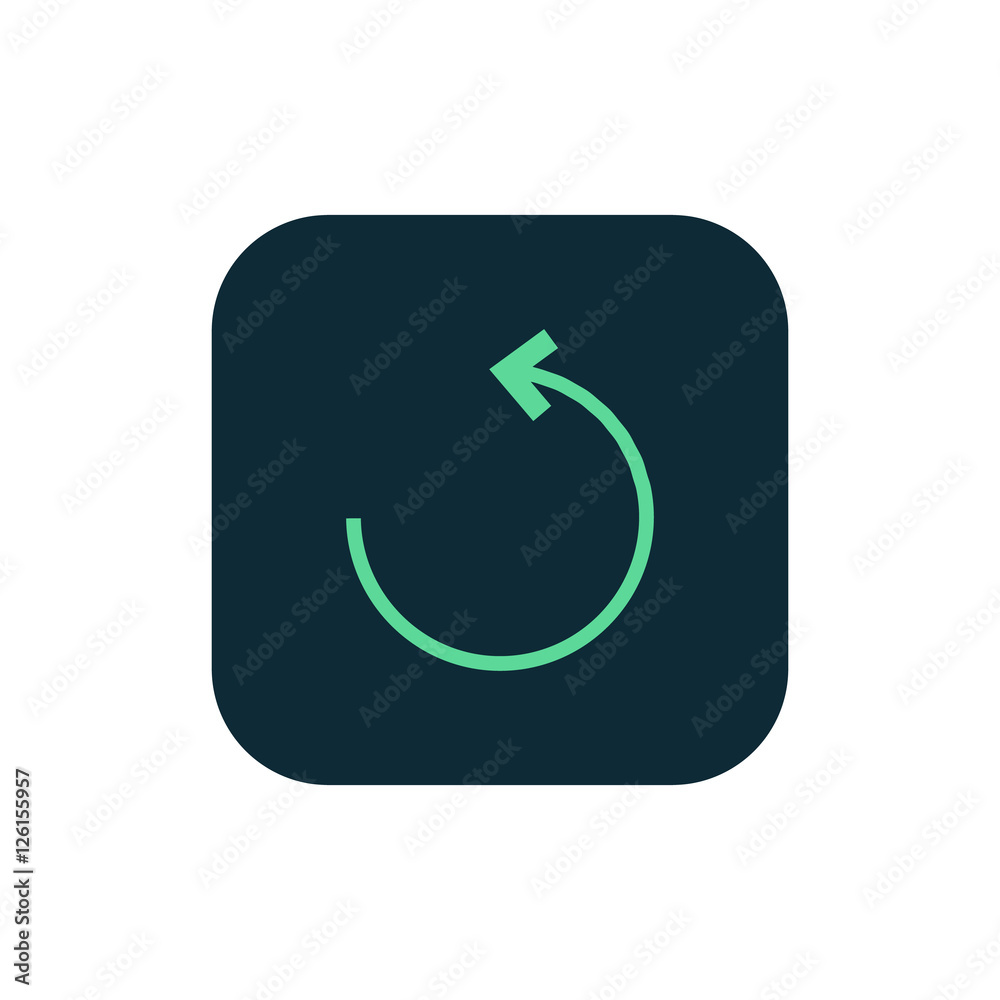 Reload icon vector, clip art. Also useful as logo, square app icon, web ...