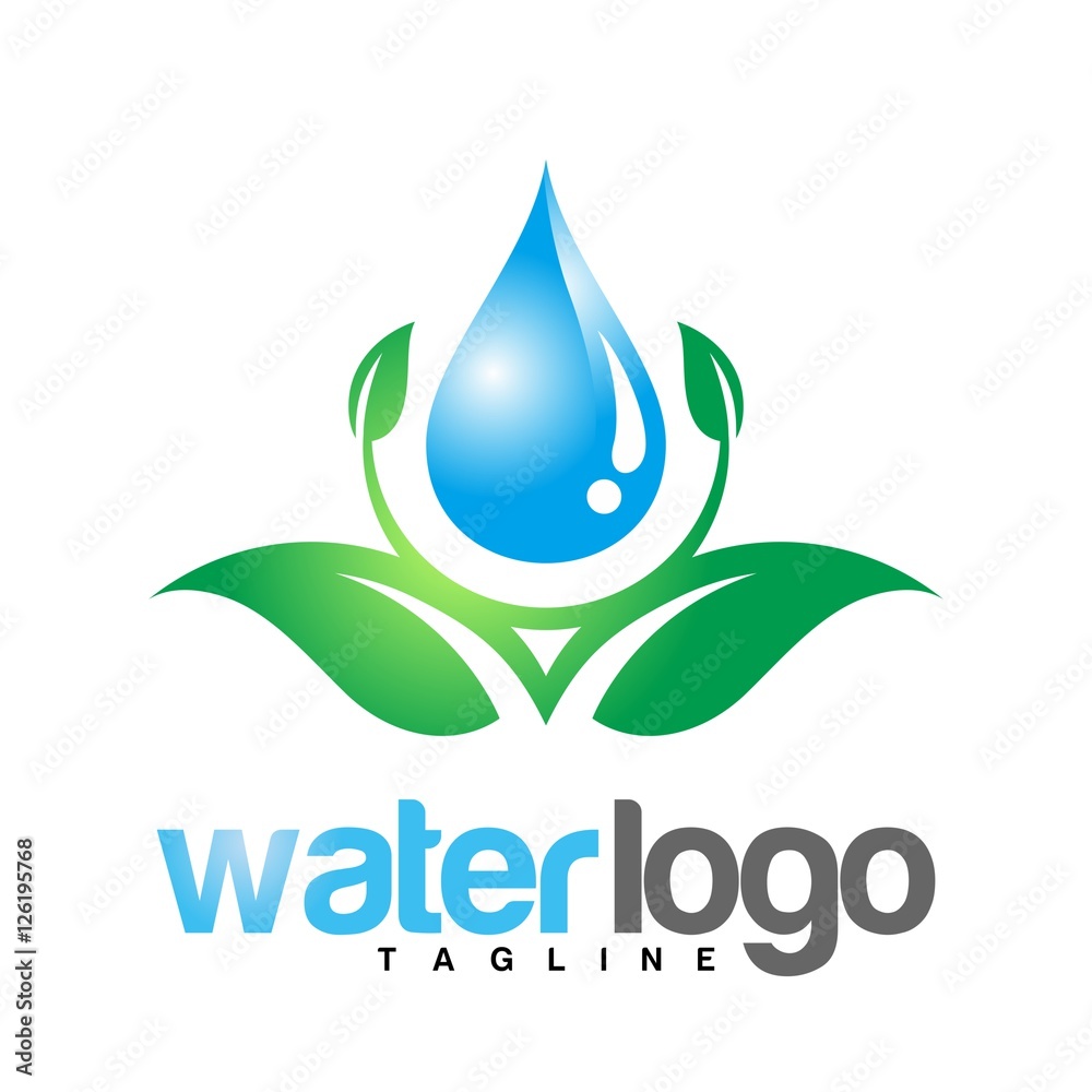water vector logo Stock Vector | Adobe Stock