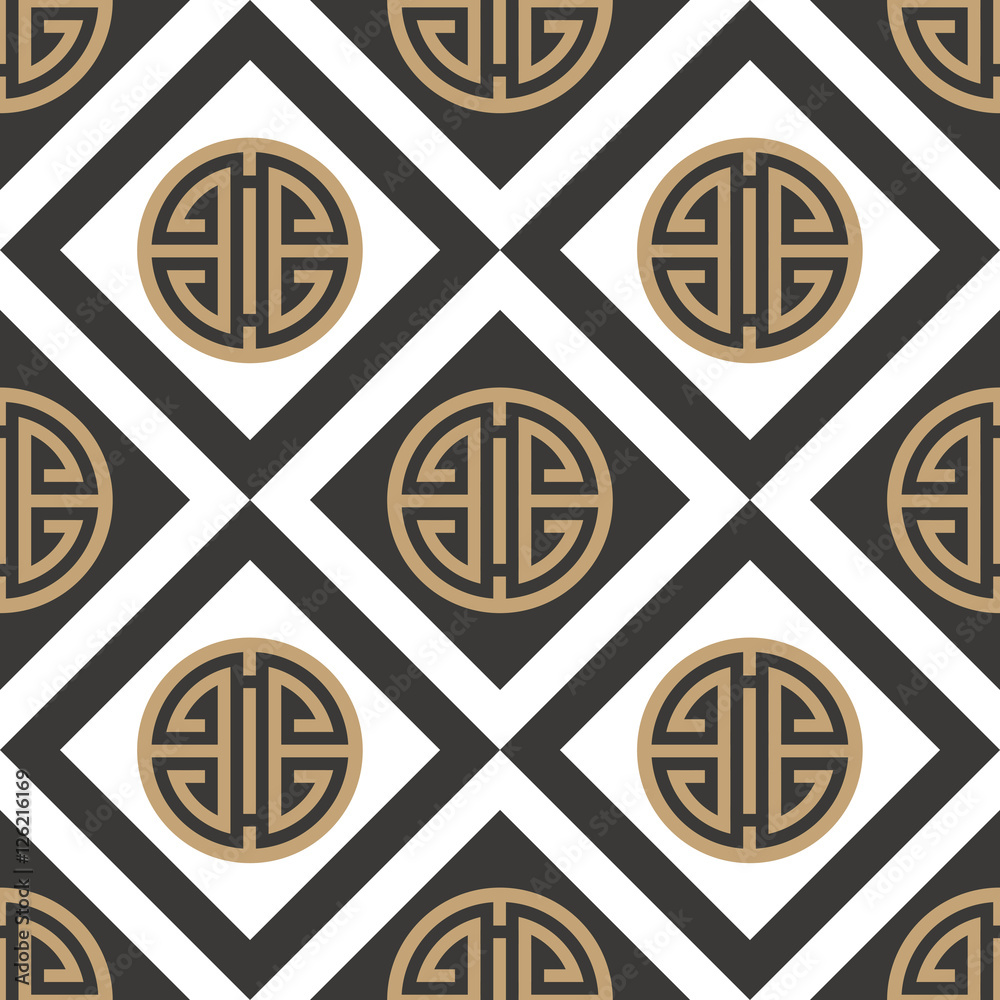 chinese sign seamless Stock Vector | Adobe Stock