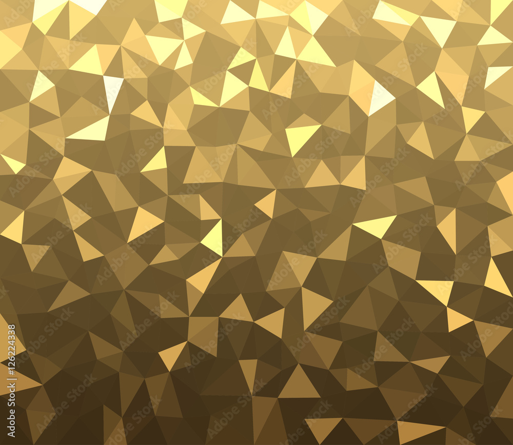 Golden geometric abstract background. Stock Vector | Adobe Stock