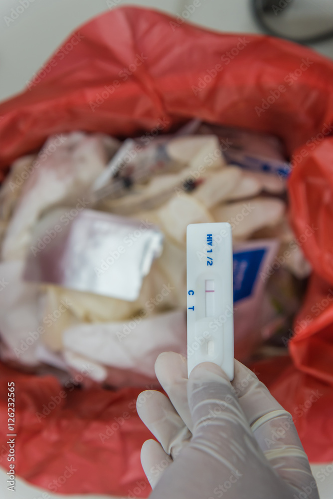 Correct Infectious waste in hospital,Needle and syringes in sharps ...