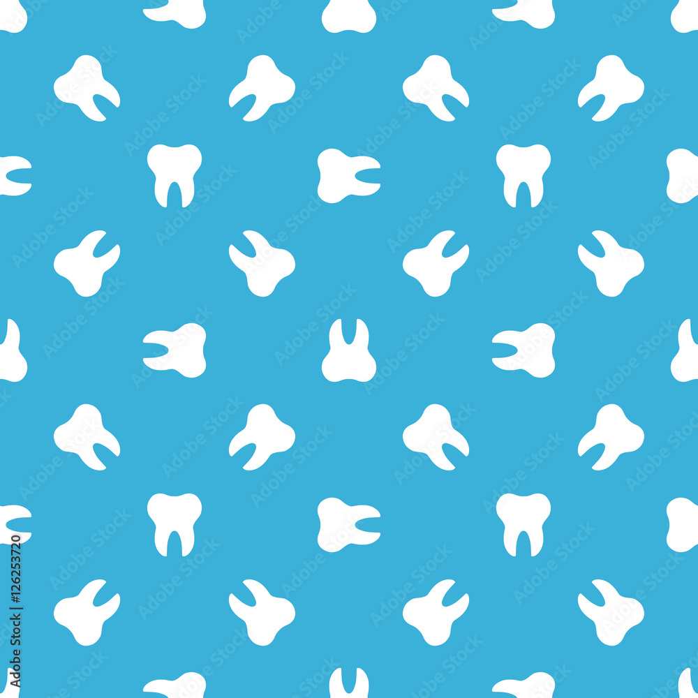 Flat design minimalistic teeth, dental seamless pattern background ...