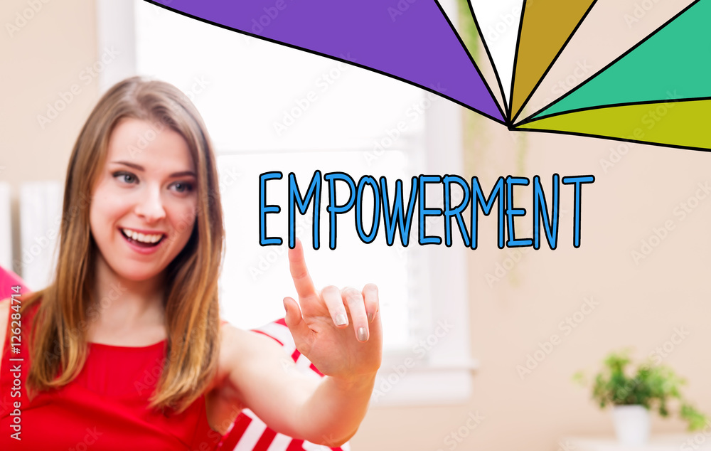 Empowerment concept with young woman Photos | Adobe Stock