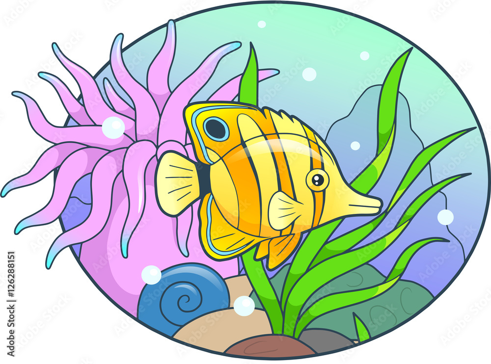 butterfly fish Stock Vector | Adobe Stock