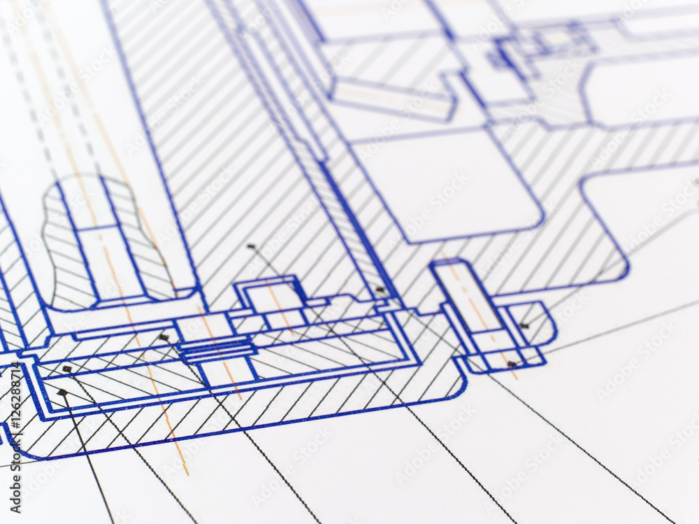 Technical drawing. Stock Photo | Adobe Stock