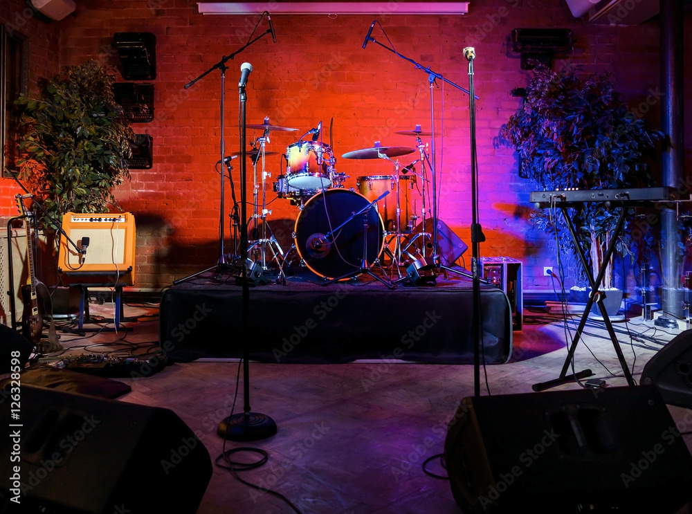 Rock concert stage Stock Photo | Adobe Stock