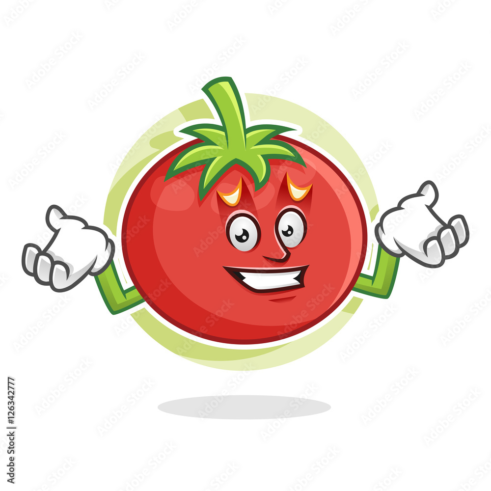 Feeling sorry tomato mascot, tomato character, tomato cartoon, Stock ...